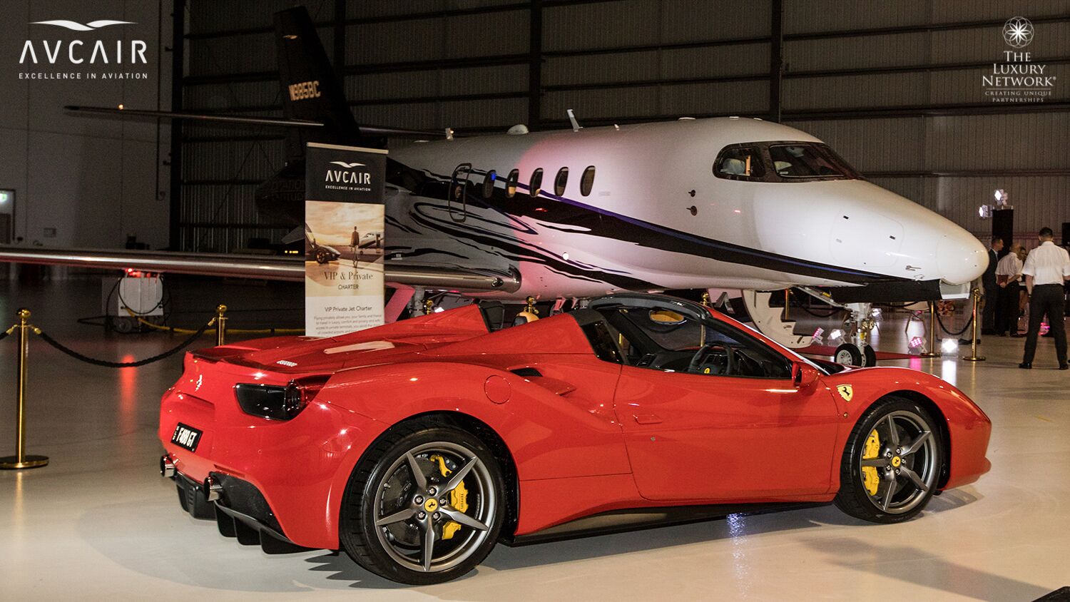 Avcair shows off Cessna Latitude Private Jet with Ferrari Brisbane ...